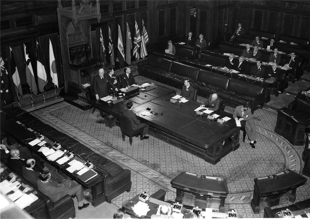 Signing of the Treaty at the Diplomatic Conference in Washington DC ...
